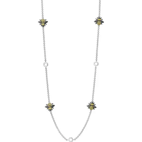 Lagos Rare Wonders Honeybee Station Long Necklace - Silver/gold