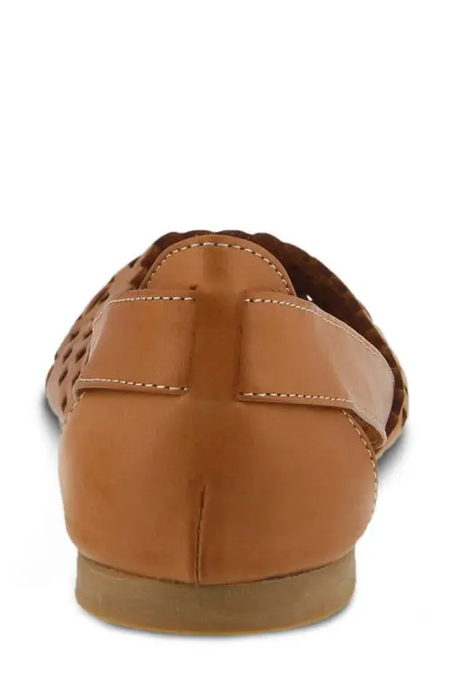 SPRING STEP SHOES Delorse D'orsay Flat - Camel Leather