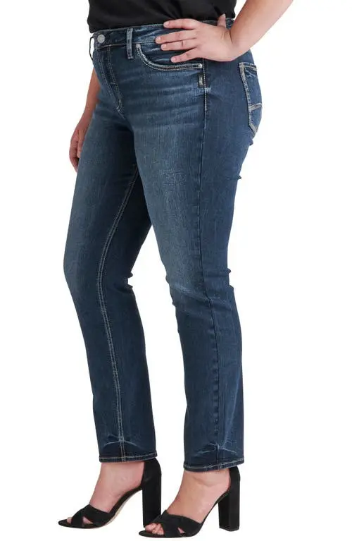 SILVER JEANS CO. Suki Straight-leg Jeans - Blue