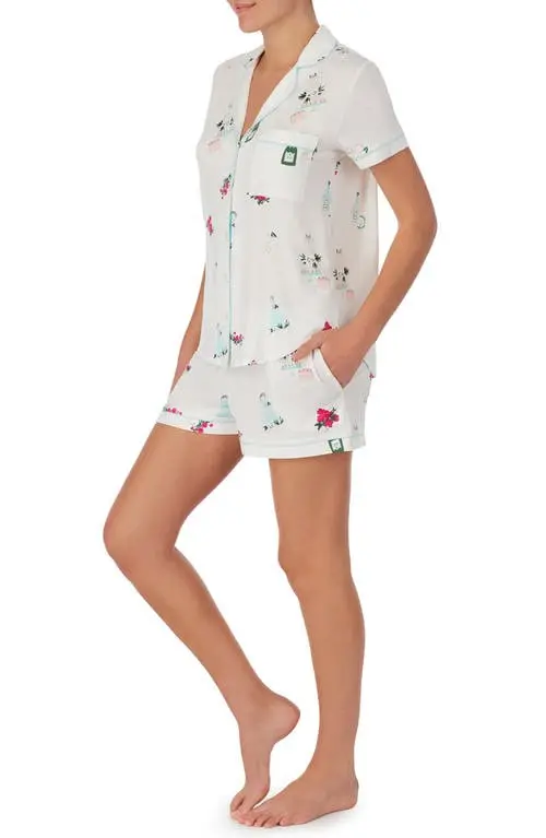 Kate Spade New York Print Short Pajamas - White