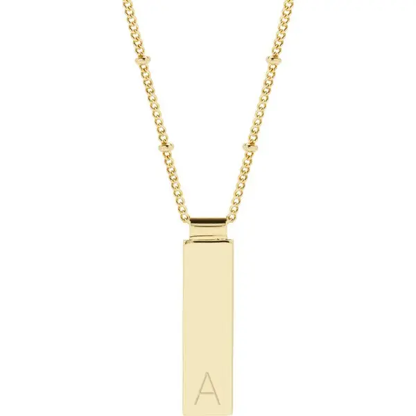 BROOK & YORK Maisie Initial Pendant Necklace - Gold A