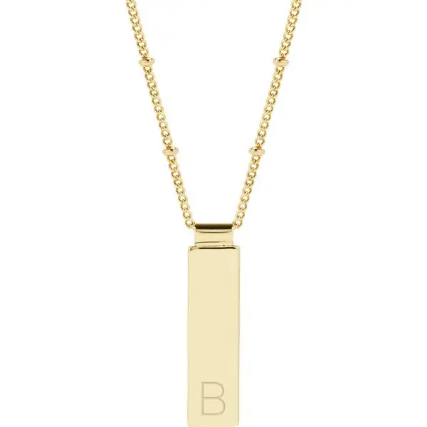 BROOK & YORK Maisie Initial Pendant Necklace - Gold B