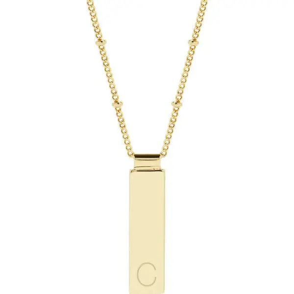 BROOK & YORK Maisie Initial Pendant Necklace - Gold C
