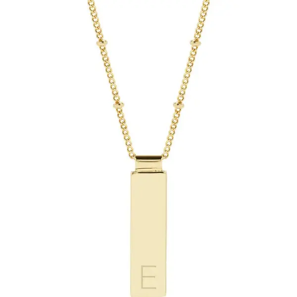 BROOK & YORK Maisie Initial Pendant Necklace - Gold E