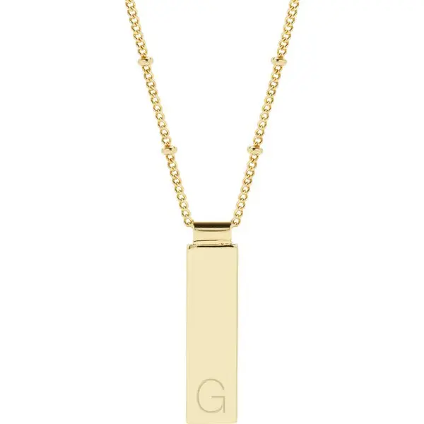 BROOK & YORK Maisie Initial Pendant Necklace - Gold G