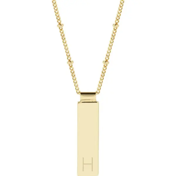 BROOK & YORK Maisie Initial Pendant Necklace - Gold H