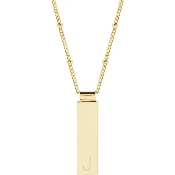 BROOK & YORK Maisie Initial Pendant Necklace - Gold J