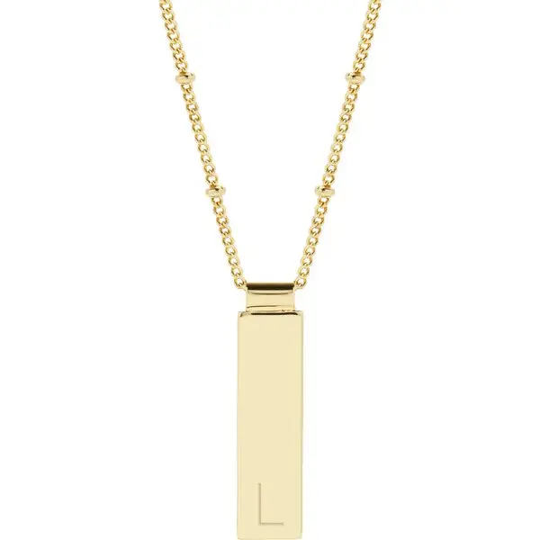 BROOK & YORK Maisie Initial Pendant Necklace - Gold L