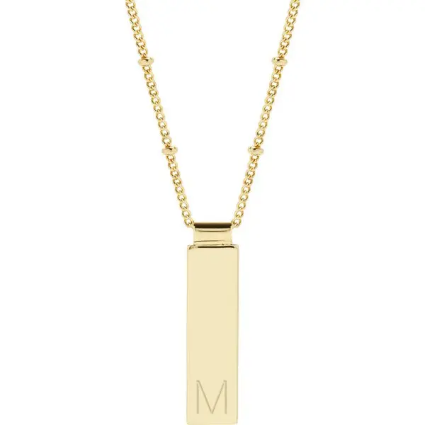 BROOK & YORK Maisie Initial Pendant Necklace - Gold M