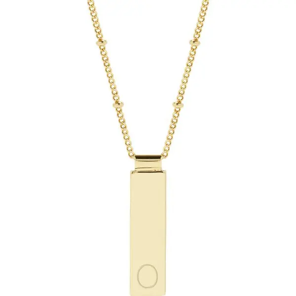 BROOK & YORK Maisie Initial Pendant Necklace - Gold O