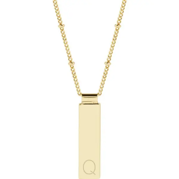 BROOK & YORK Maisie Initial Pendant Necklace - Gold Q