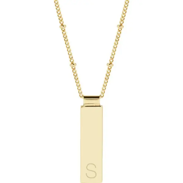 BROOK & YORK Maisie Initial Pendant Necklace - Gold S