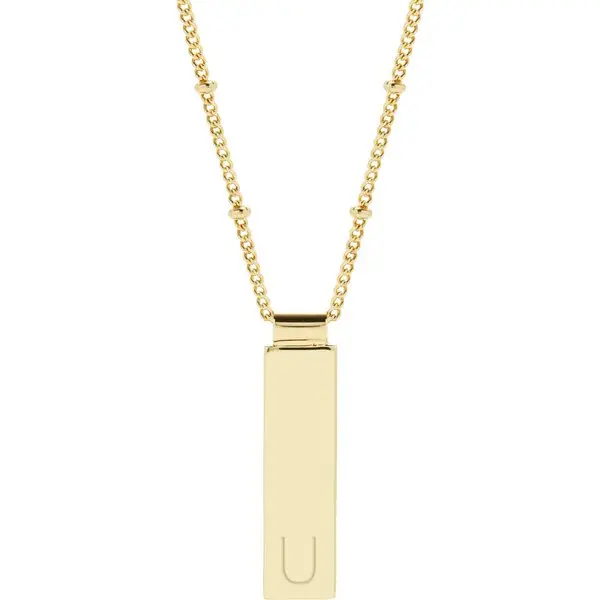 BROOK & YORK Maisie Initial Pendant Necklace - Gold U
