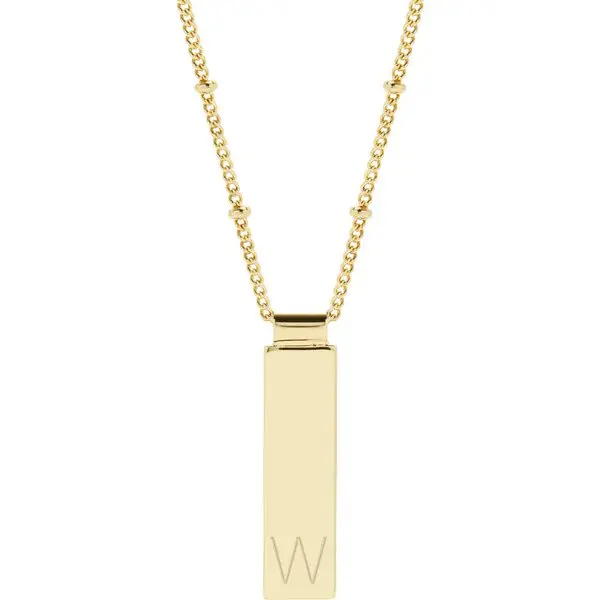 BROOK & YORK Maisie Initial Pendant Necklace - Gold W