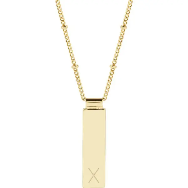 BROOK & YORK Maisie Initial Pendant Necklace - Gold X
