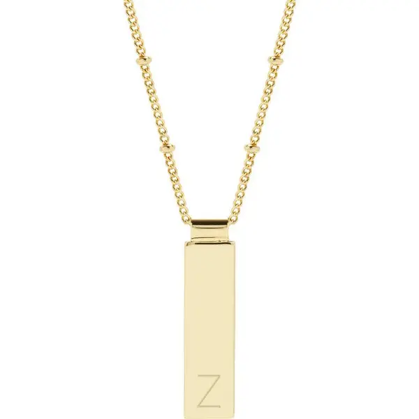 BROOK & YORK Maisie Initial Pendant Necklace - Gold Z