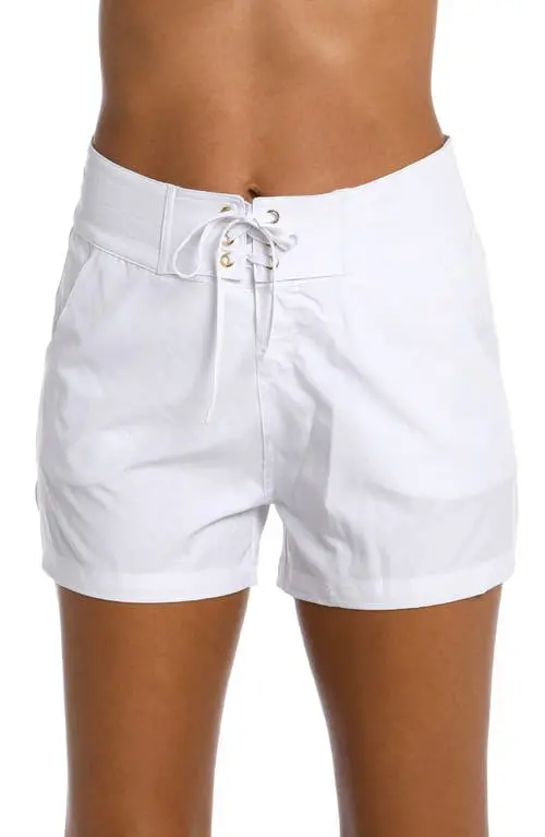 La Blanca 3-inch Board Shorts - White