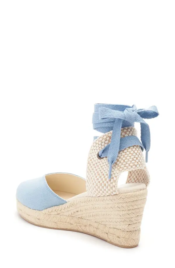 Soludos Lyon Ankle Wrap Wedge Espadrille