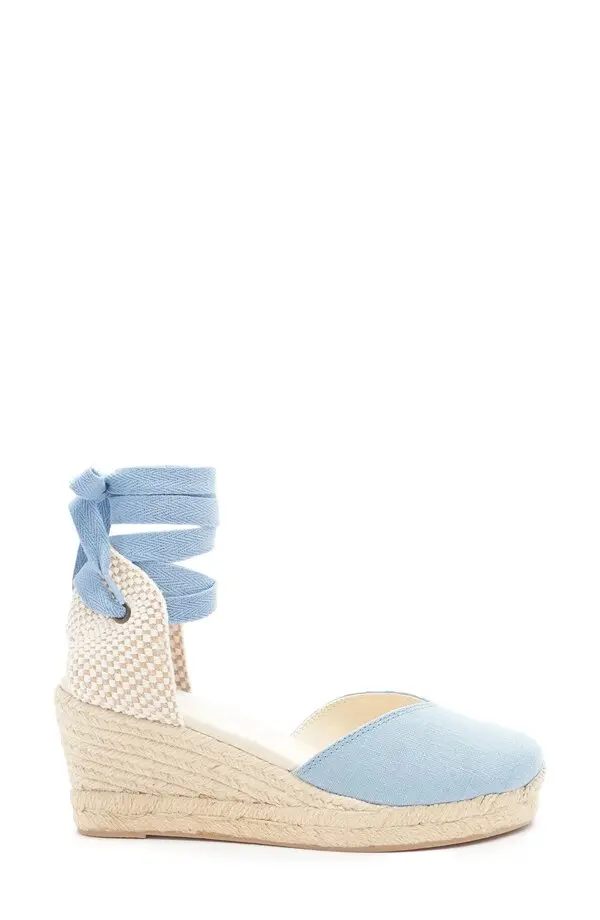 Soludos Lyon Ankle Wrap Wedge Espadrille