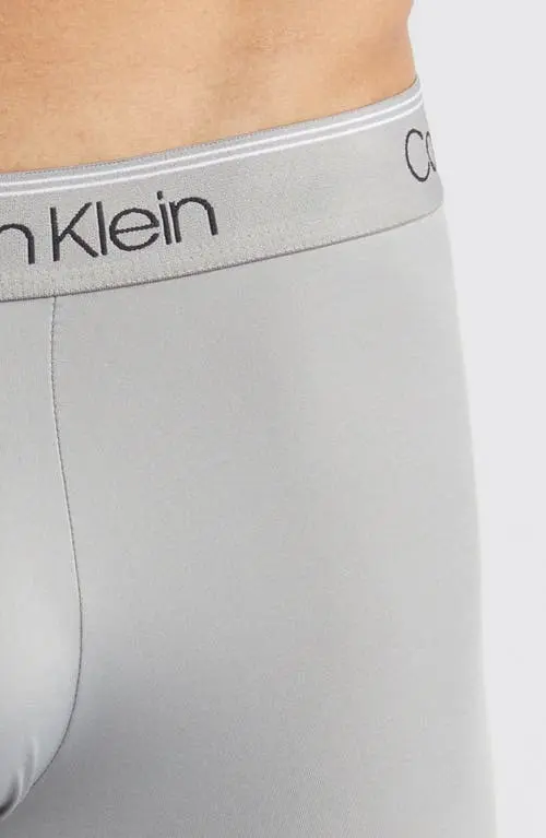 Calvin Klein 3-pack Low Rise Microfiber Stretch Boxer Briefs - Black/griff