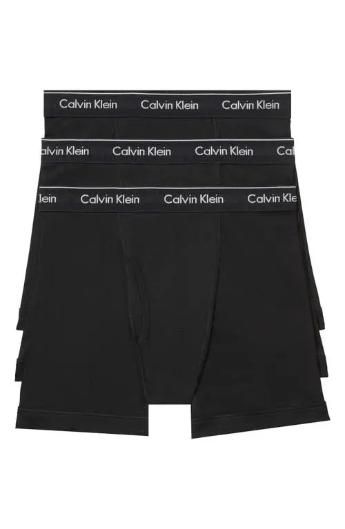 Calvin Klein Classics 3-pack Cotton Boxer Briefs - Black