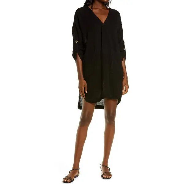 Seafolly Essential Cover-up - Black
