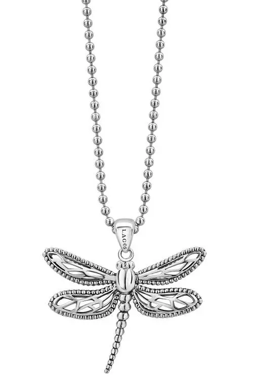 Lagos Rare Wonders Dragonfly Pendant Chain Necklace