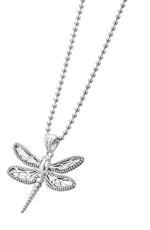 Lagos Rare Wonders Dragonfly Pendant Chain Necklace