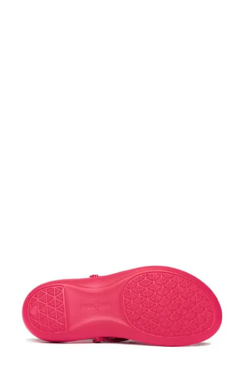 Minnetonka Silverthorne Prism Waterproof Flip Flop - Raspberry