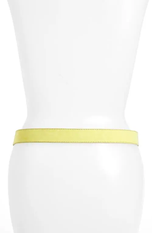 RAINA BELTS Pina Leather Belt - Yellow