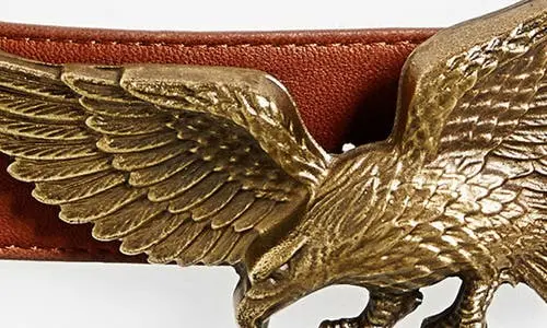 RAINA BELTS Eagle Leather Belt - Cognac