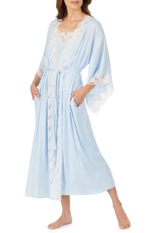 Eileen West Ballet Satin Robe - Blue