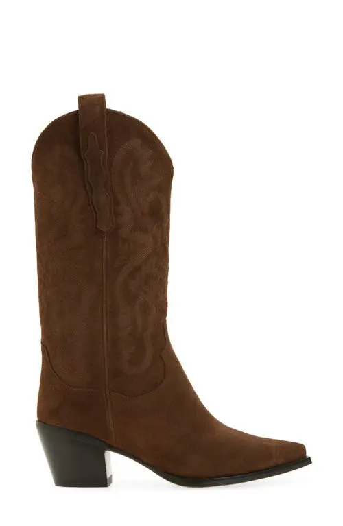 Jeffrey Campbell Dagget Western Boots - Brown Suede