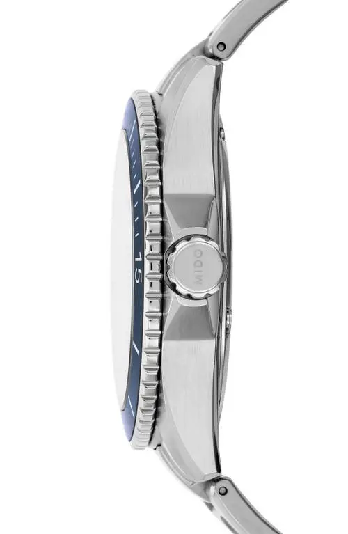 MIDO Ocean Star Diver Bracelet Watch - Silver/navy/silver