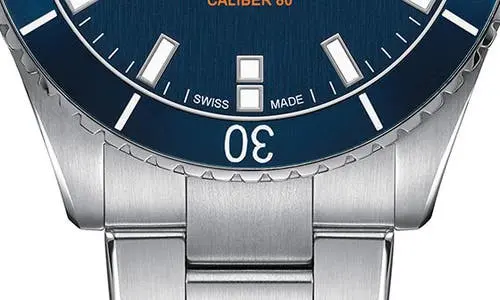 MIDO Ocean Star Diver Bracelet Watch - Silver/navy/silver