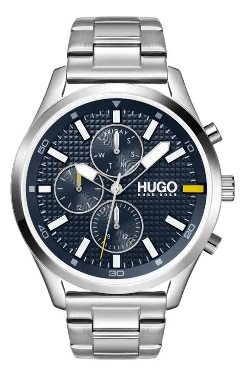 Hugo Chase Chronograph Stainless Steel Bracelet Watch