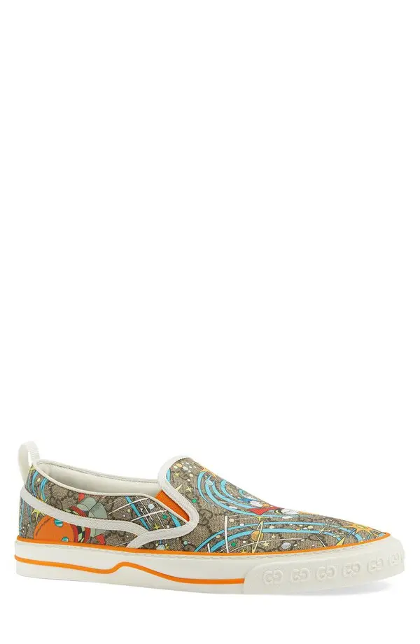 Gucci X Disney Tennis 1977 Donald Duck Slip-On Sneaker 
