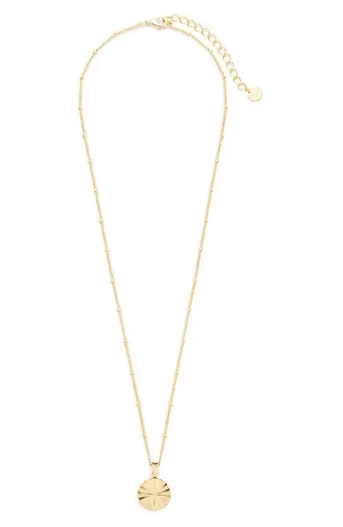 BROOK & YORK Celeste Sunburst Pendant Necklace - Gold