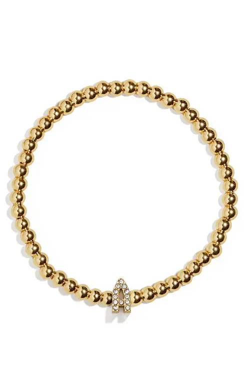 Baublebar Pisa Pavé Initial Bracelet - Gold A