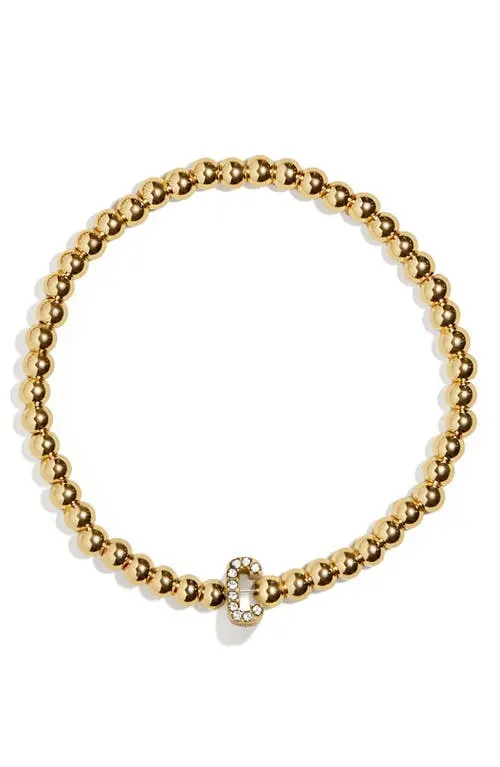 Baublebar Pisa Pavé Initial Bracelet - Gold C