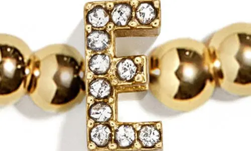 Baublebar Pisa Pavé Initial Bracelet - Gold E