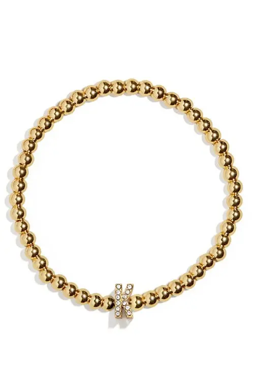 Baublebar Pisa Pavé Initial Bracelet - Gold K