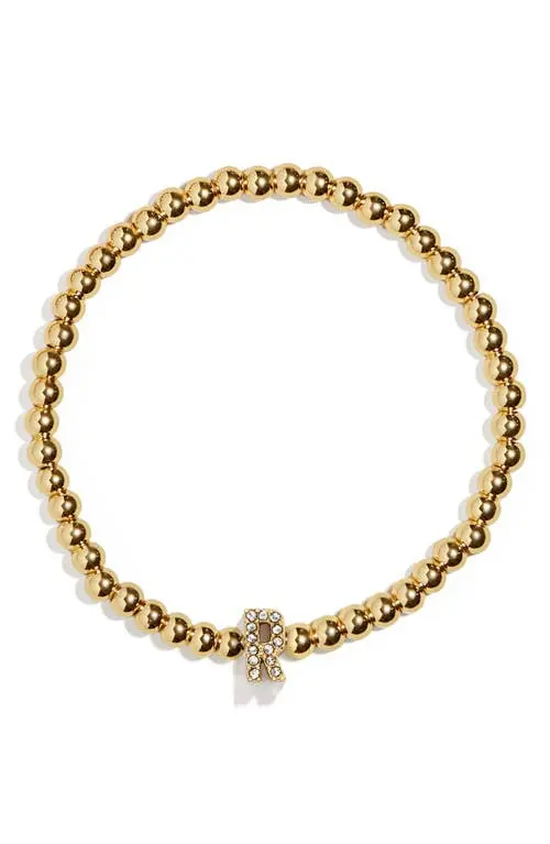 Baublebar Pisa Pavé Initial Bracelet - Gold R