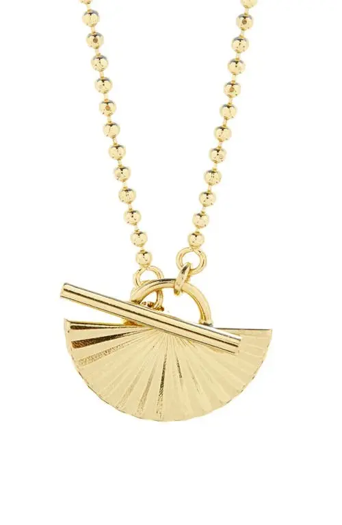 BROOK & YORK Celeste Fan Pendant Toggle Necklace