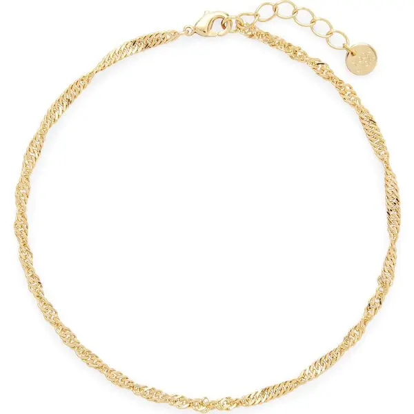 BROOK & YORK Sophie Curb Chain Anklet - Gold