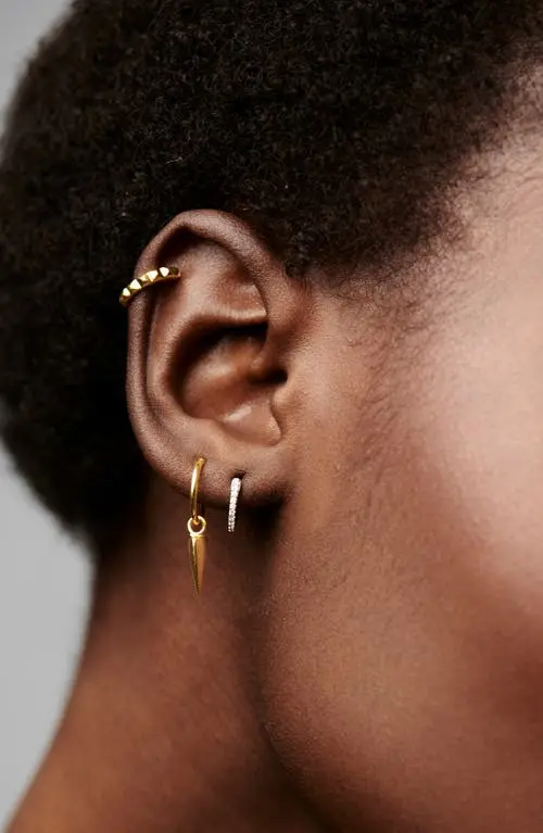 MISSOMA Pavé Huggie Hoop Earrings