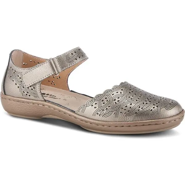SPRING STEP SHOES Sabriye D'orsay Sandal - Pewter Leather