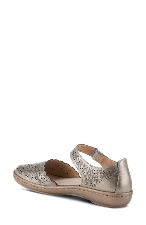 SPRING STEP SHOES Sabriye D'orsay Sandal - Pewter Leather