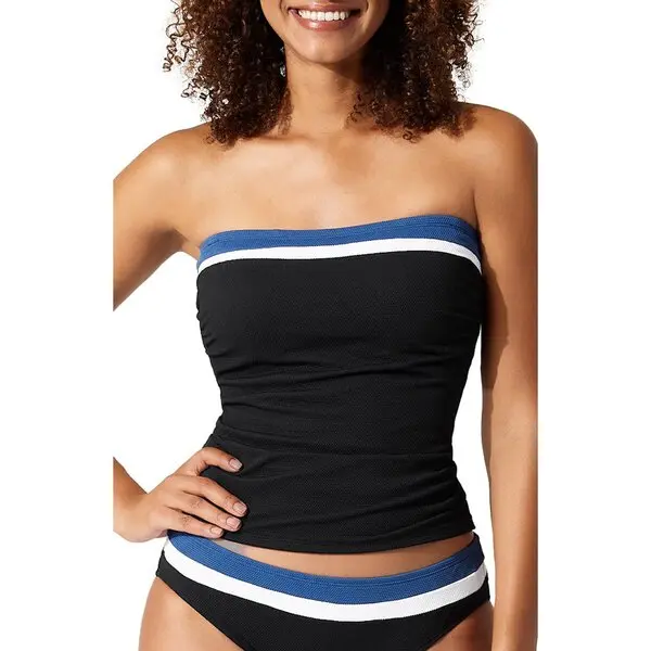 Tommy Bahama Island Cays Colorblock Bandini Swim Top - Indigo Tide