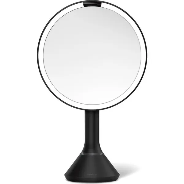 SIMPLEHUMAN 8-inch Sensor Rechargeable Tabletop Mirror - Matte Black